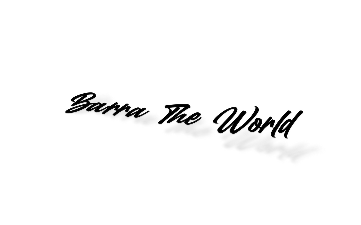 BARRA THE WORLD Window Banner – DiamondDecals