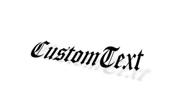 Custom Window Banner Font Old London Diamonddecals