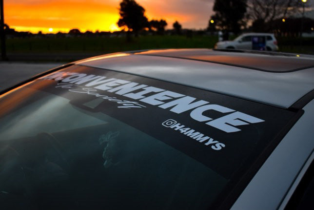 Inconvenience to Society Window Banner – DiamondDecals